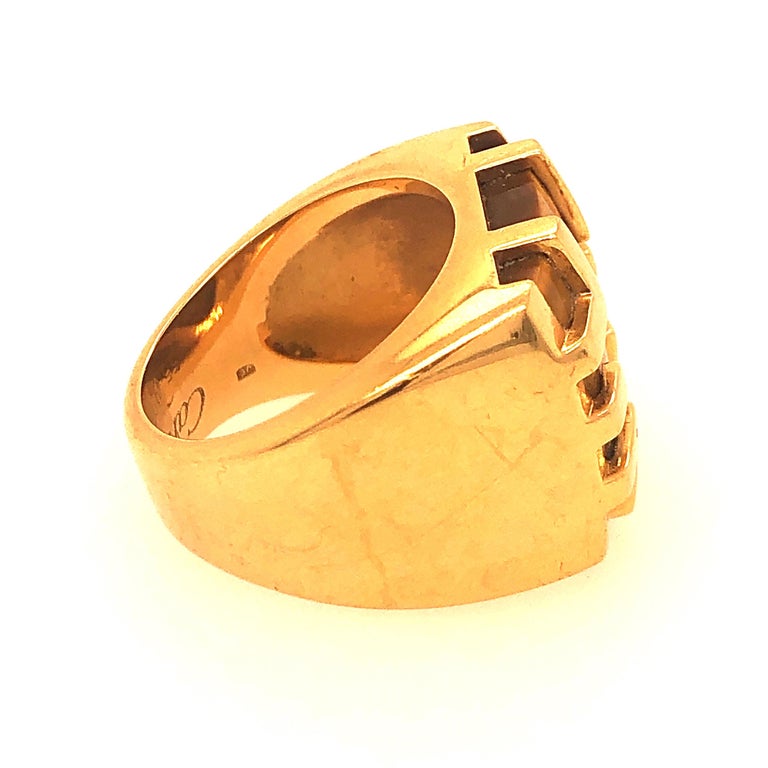 Cartier Tiger Eye and Gold Ring at 1stDibs