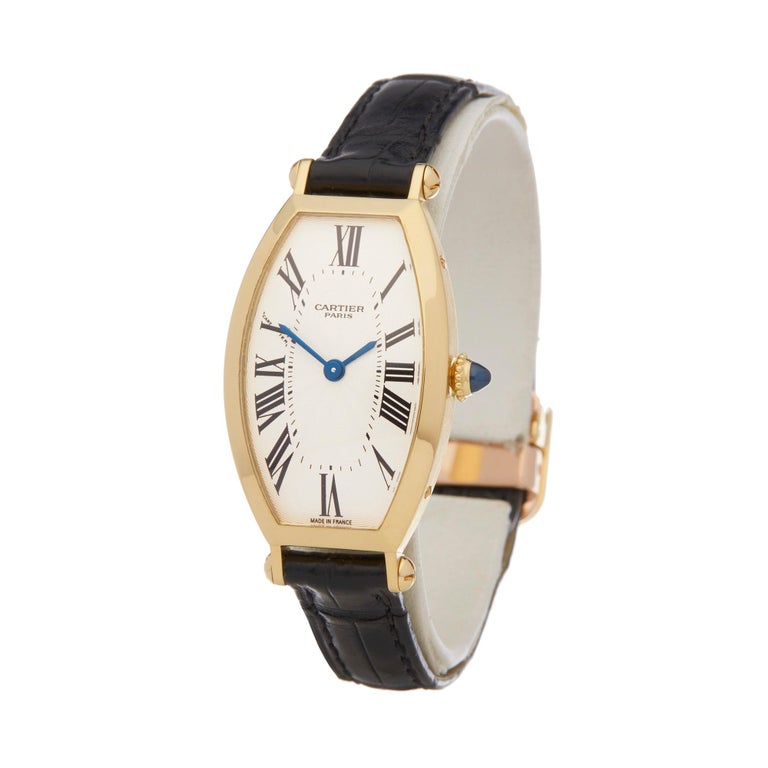 Cartier Tonneau 18 Karat Yellow Gold 2451B at 1stDibs