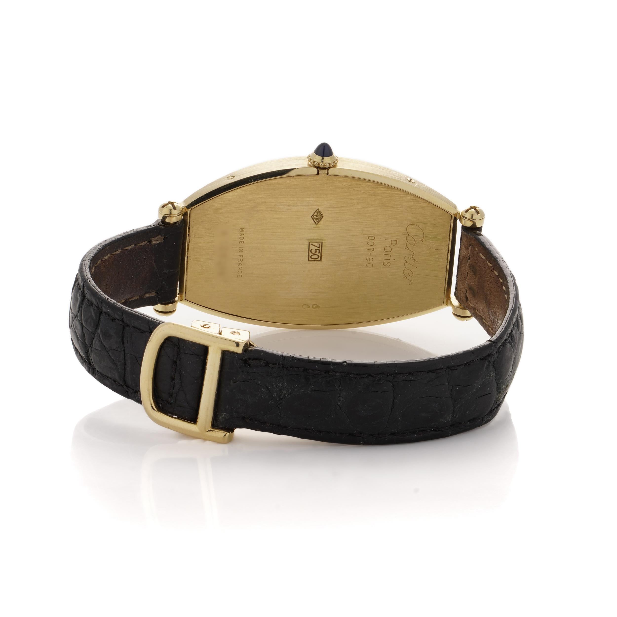 Cartier, Tonneau, Ref 007-90, 1980s For Sale at 1stDibs