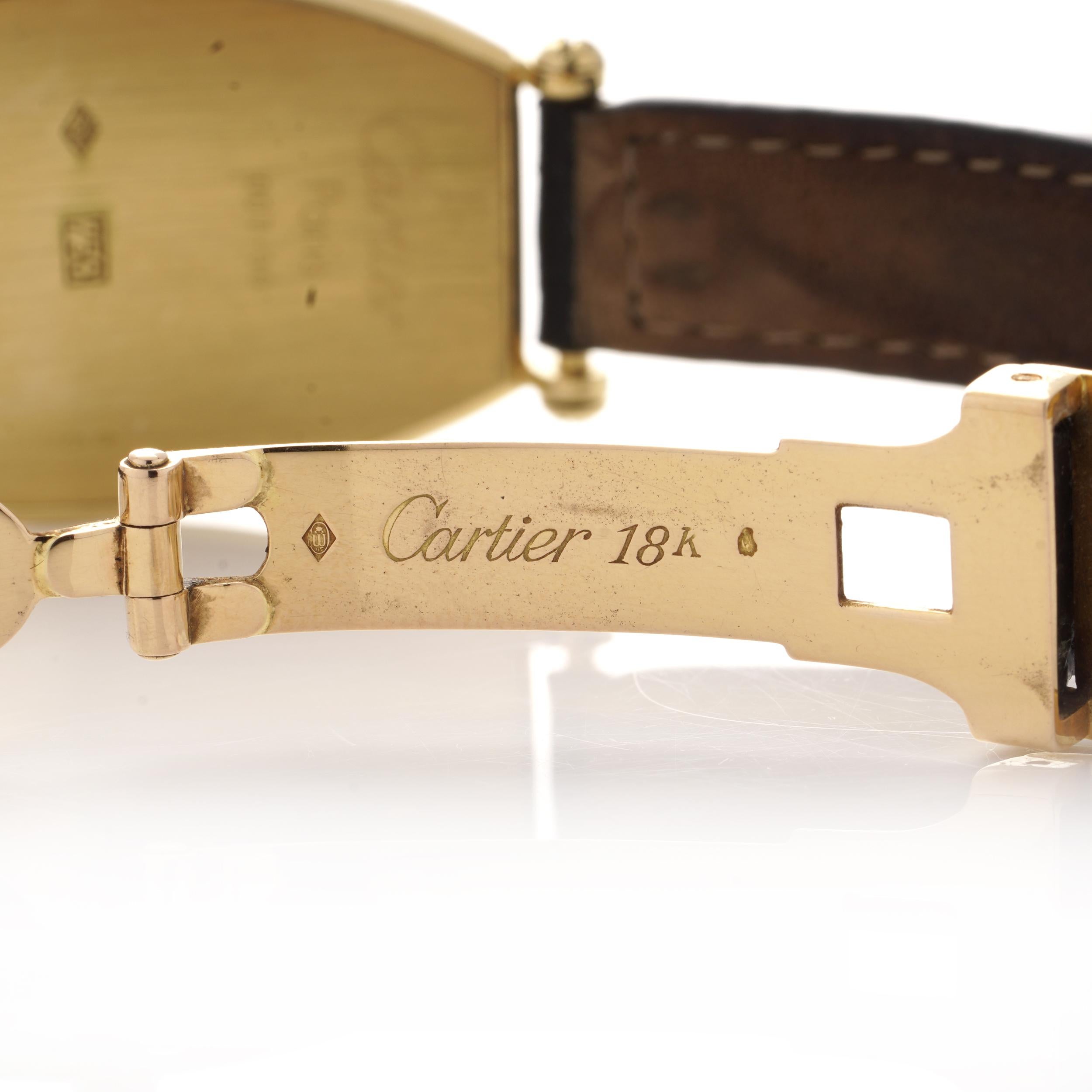 Cartier, Tonneau, Ref 007-90, 1980s For Sale at 1stDibs