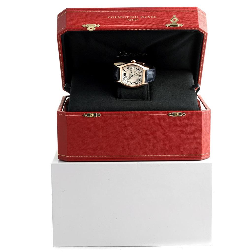 Cartier Tortue Privee Rose Gold 8 Day Power Reserve Men’s Watch ...