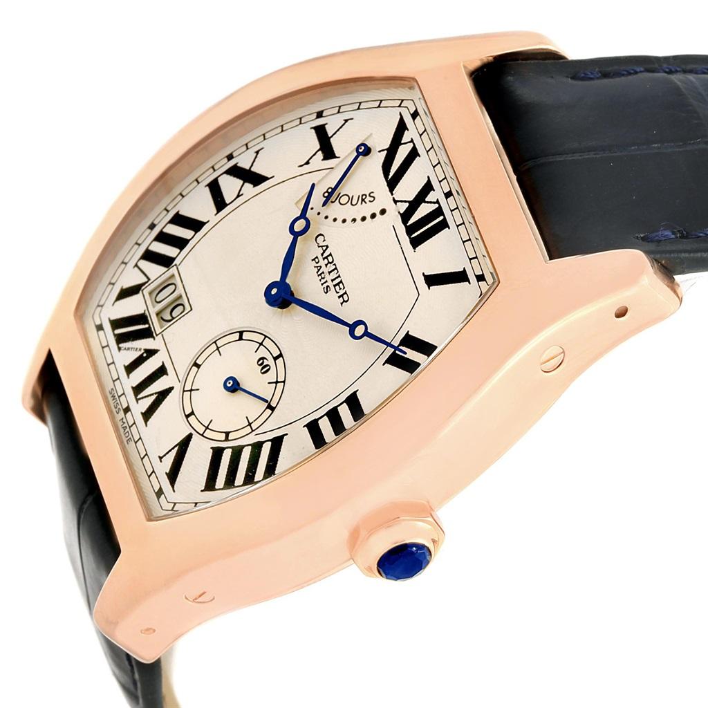 Cartier Tortue Privee Rose Gold 8 Day Power Reserve Men’s Watch ...