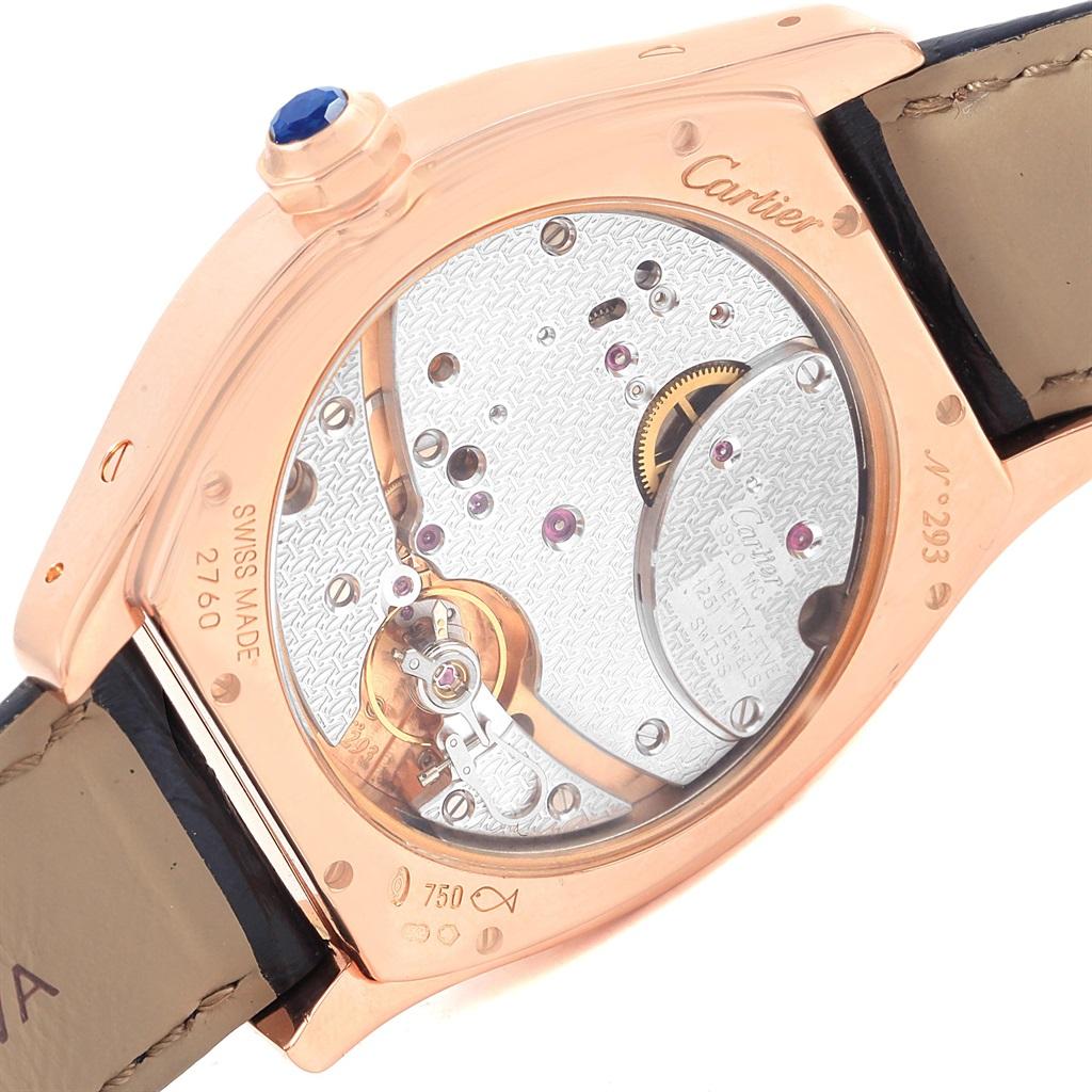 Cartier Tortue Privee Rose Gold 8 Day Power Reserve Men’s Watch ...