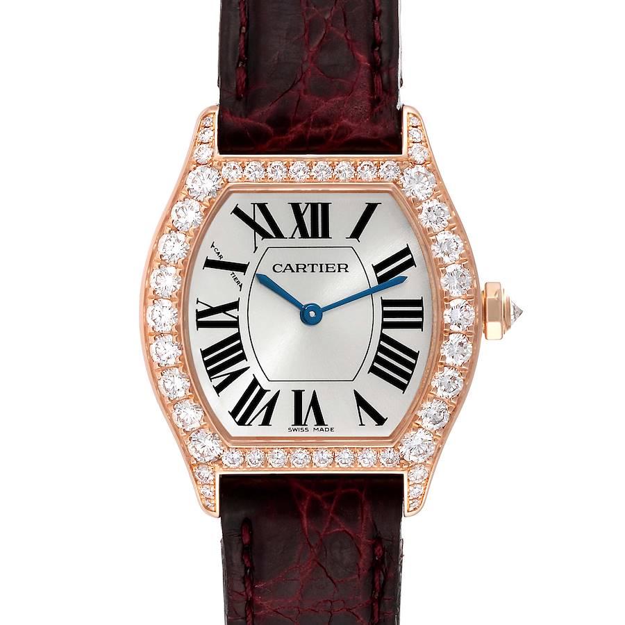 Cartier Tortue Rose Gold Diamond Bezel Ladies Watch WA503751 For Sale ...