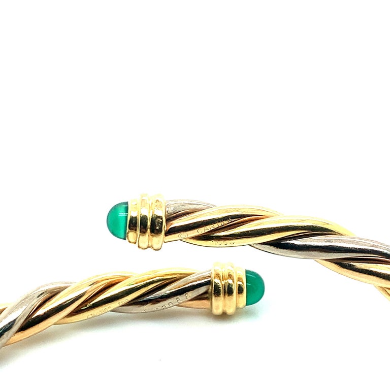 Cartier Tri-Color Gold Bangles For Sale at 1stDibs