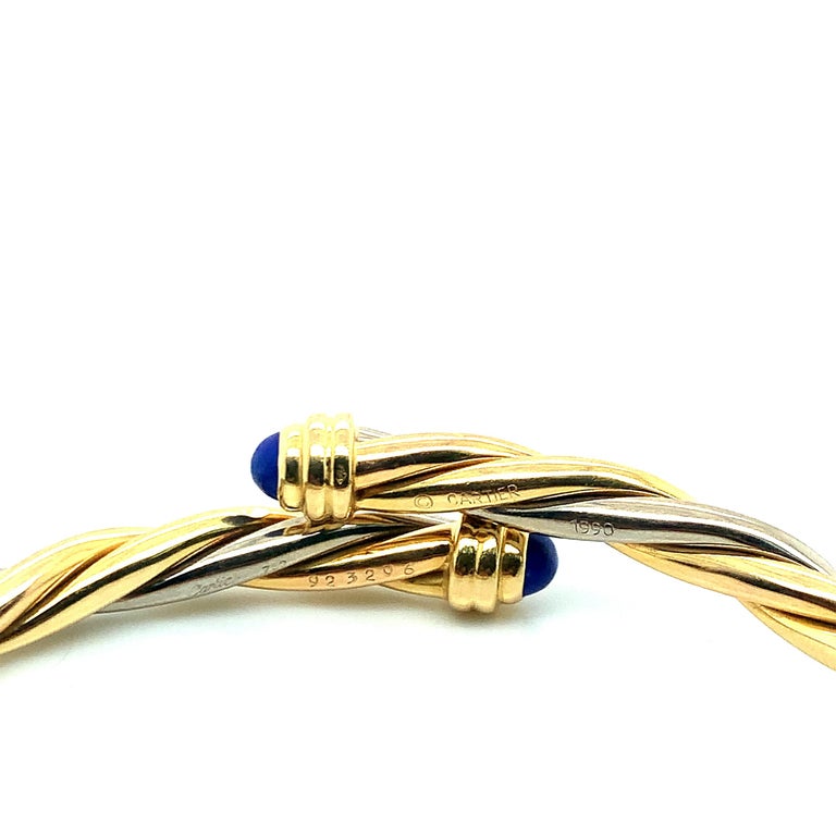Cartier Tri-Color Gold Bangles For Sale at 1stDibs