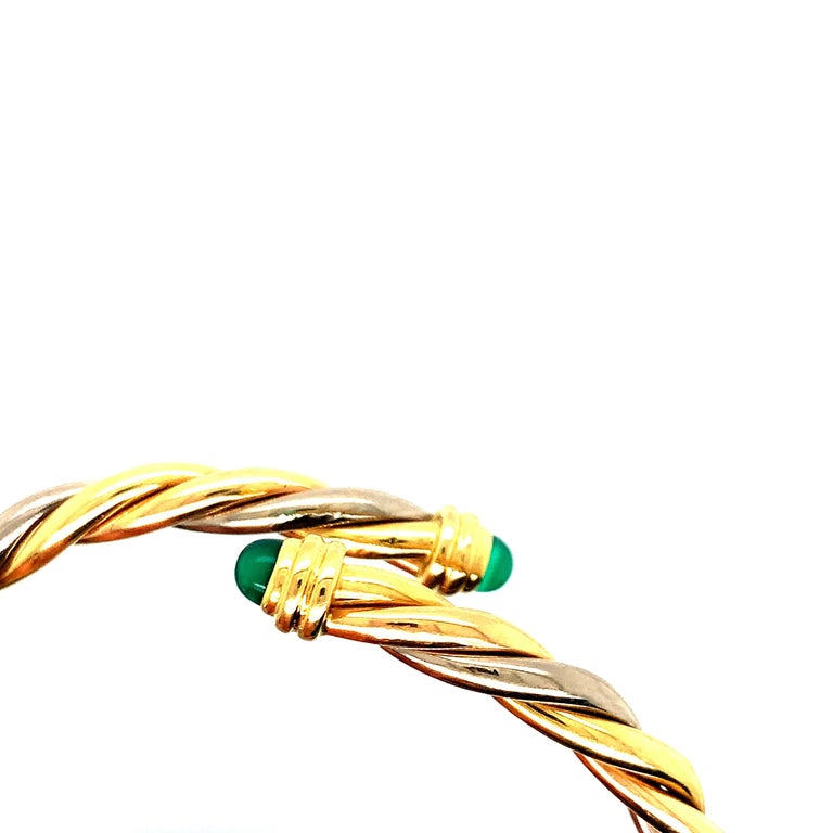 Cartier Tri-Color Gold Bangles For Sale at 1stDibs
