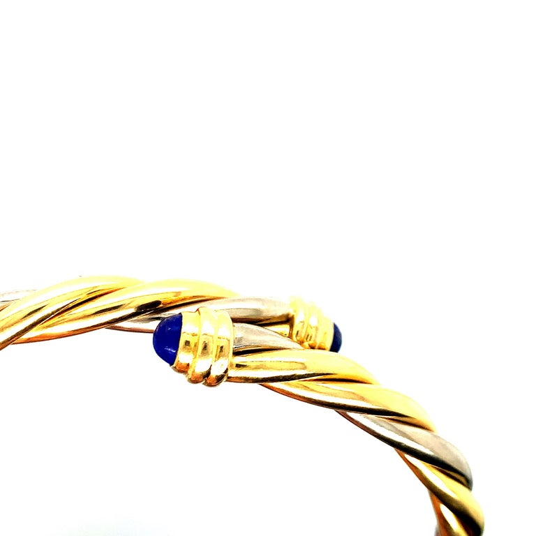 Cartier Tri-Color Gold Bangles For Sale at 1stDibs