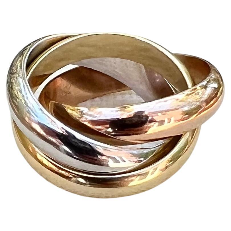 Cartier 18 Karat Gold Trinity Ring at 1stDibs