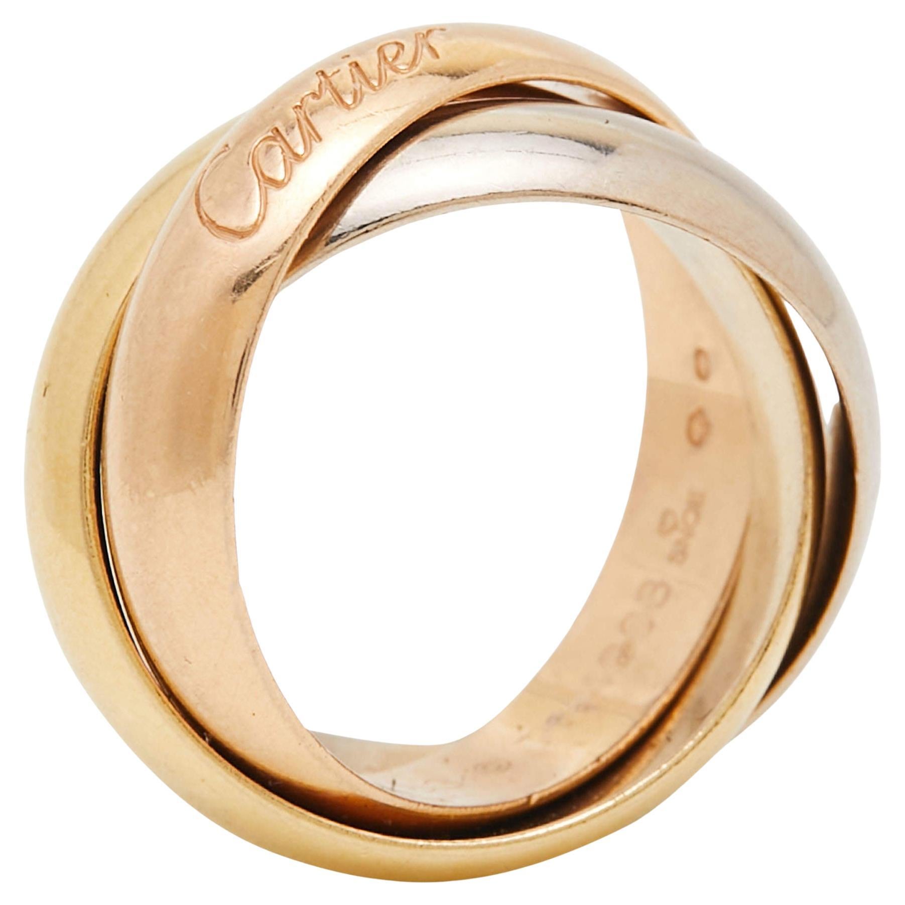Cartier Three Gold Trinity Ring at 1stDibs