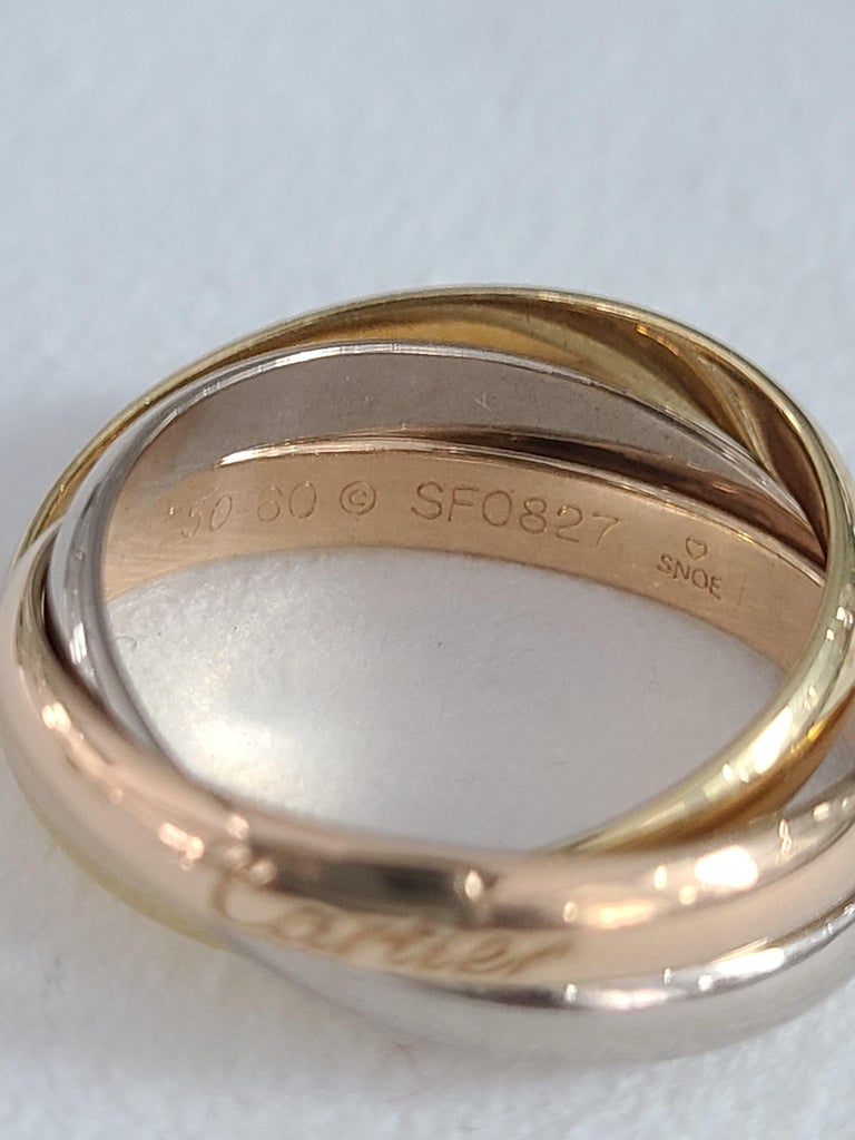 Cartier Trinity Band in 18 Karat Gold at 1stDibs | rose gold diamond ...