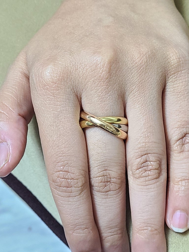 Cartier Trinity Band in 18 Karat Gold at 1stDibs | rose gold diamond ...
