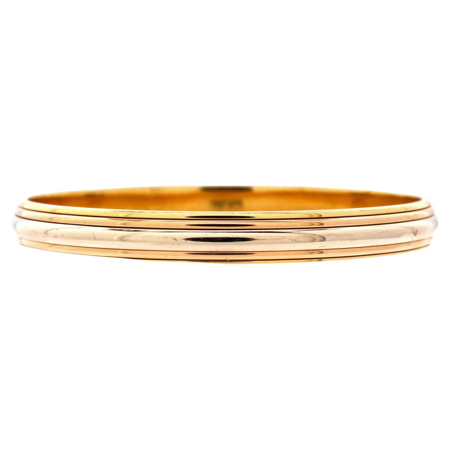 Cartier Trinity Three-Color Gold Bangle Bracelet at 1stDibs | cartier ...