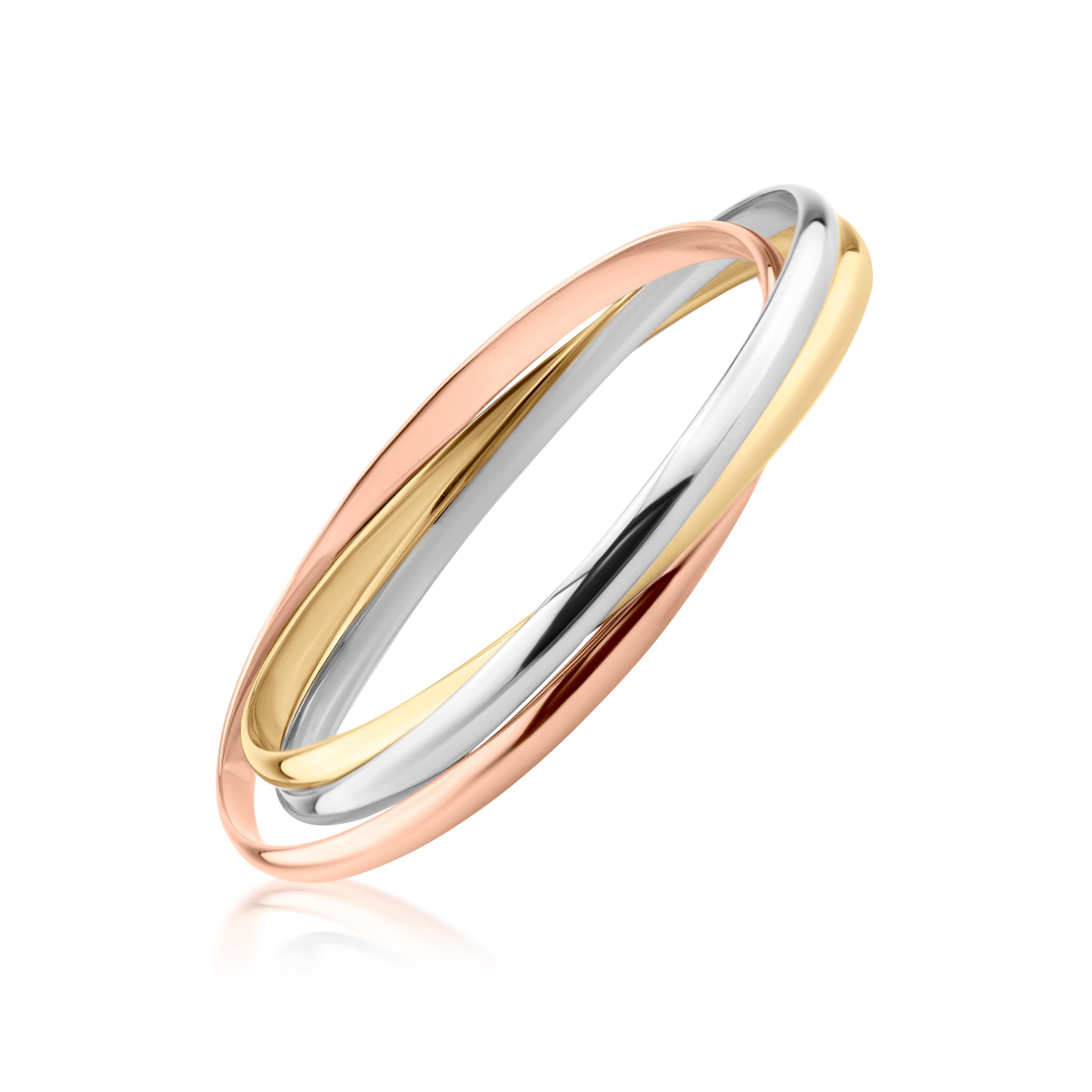 Cartier Trinity Bangle Bracelet in 18k Gold For Sale at 1stDibs ...