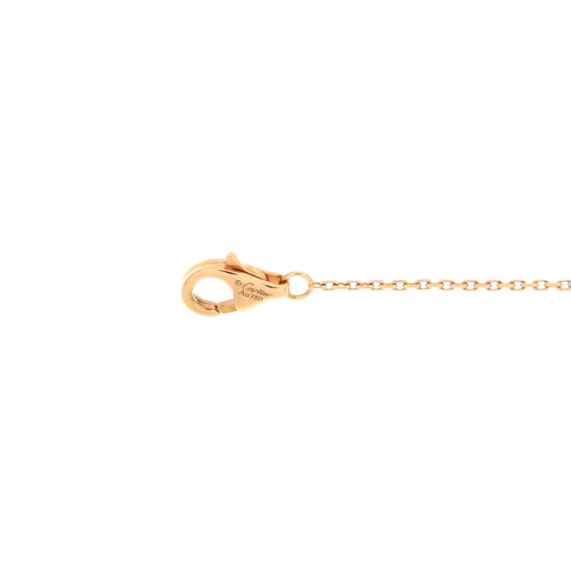 Cartier Trinity Chain Bracelet 18K Tricolor Gold For Sale at 1stDibs