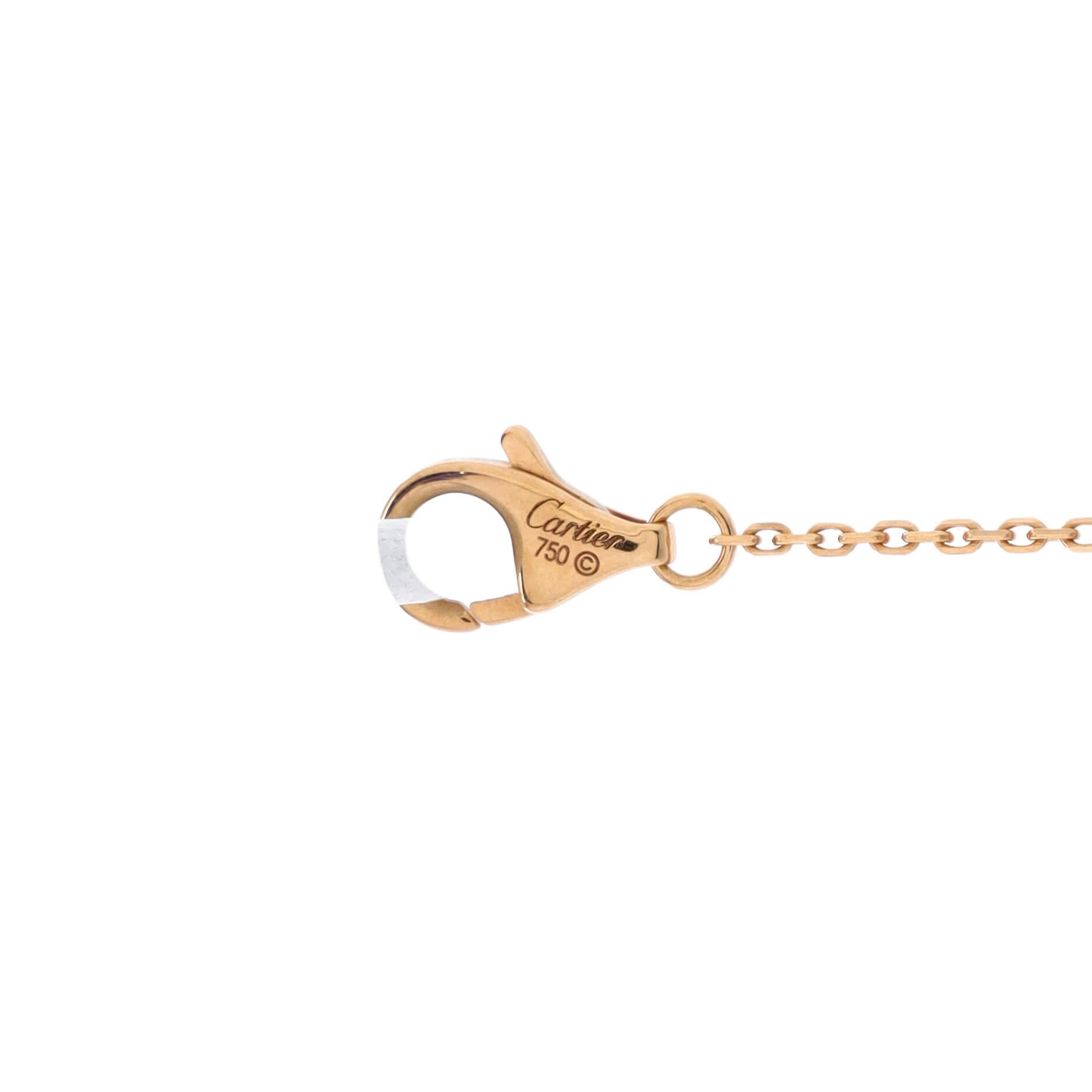 Cartier Trinity Chain Bracelet 18K Tricolor Gold For Sale at 1stDibs