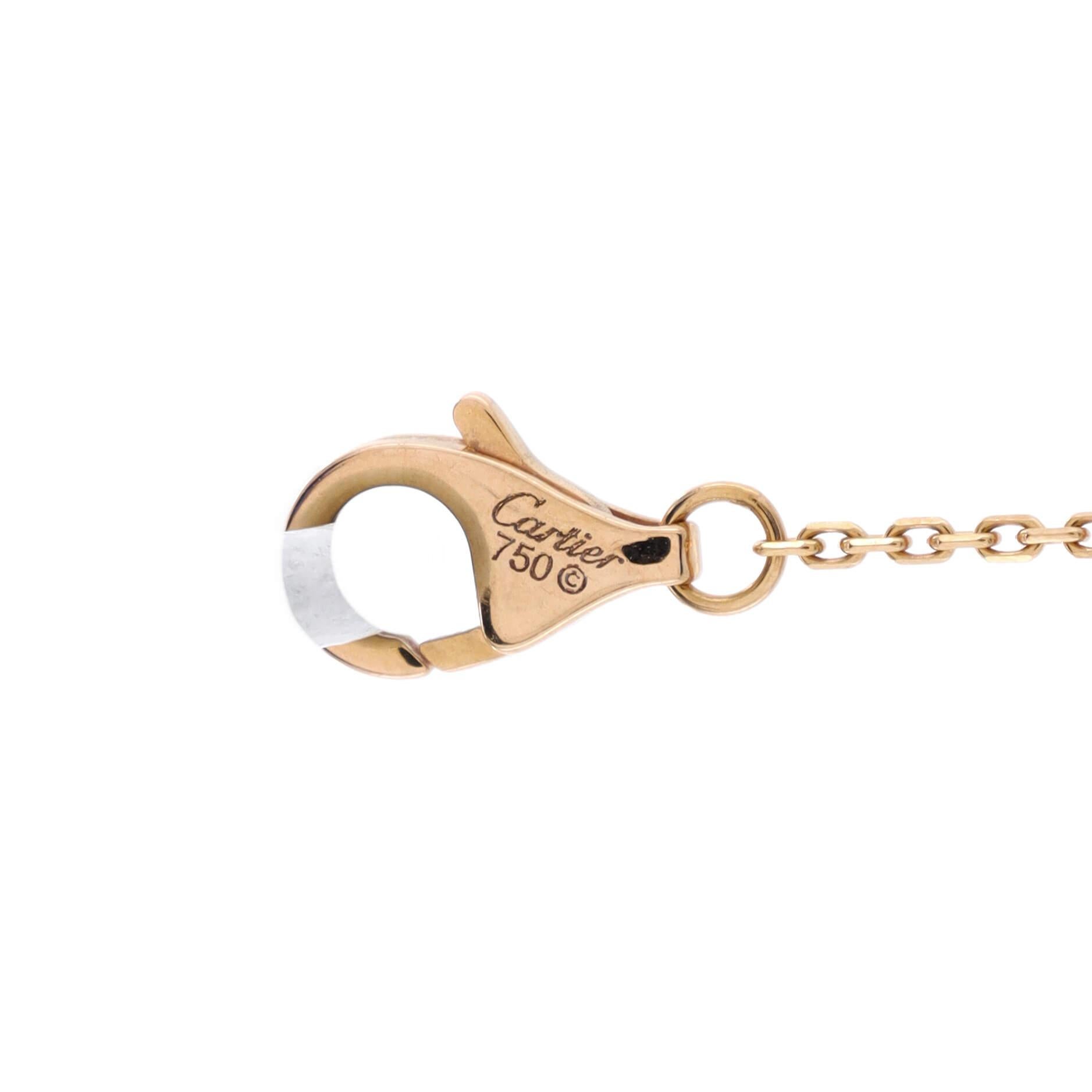 Cartier Trinity Chain Bracelet 18K Tricolor Gold For Sale at 1stDibs
