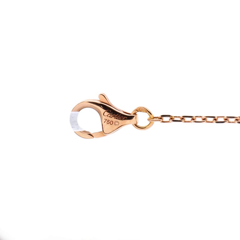 Cartier Trinity Chain Bracelet 18k Tricolor Gold with Pearls For Sale ...