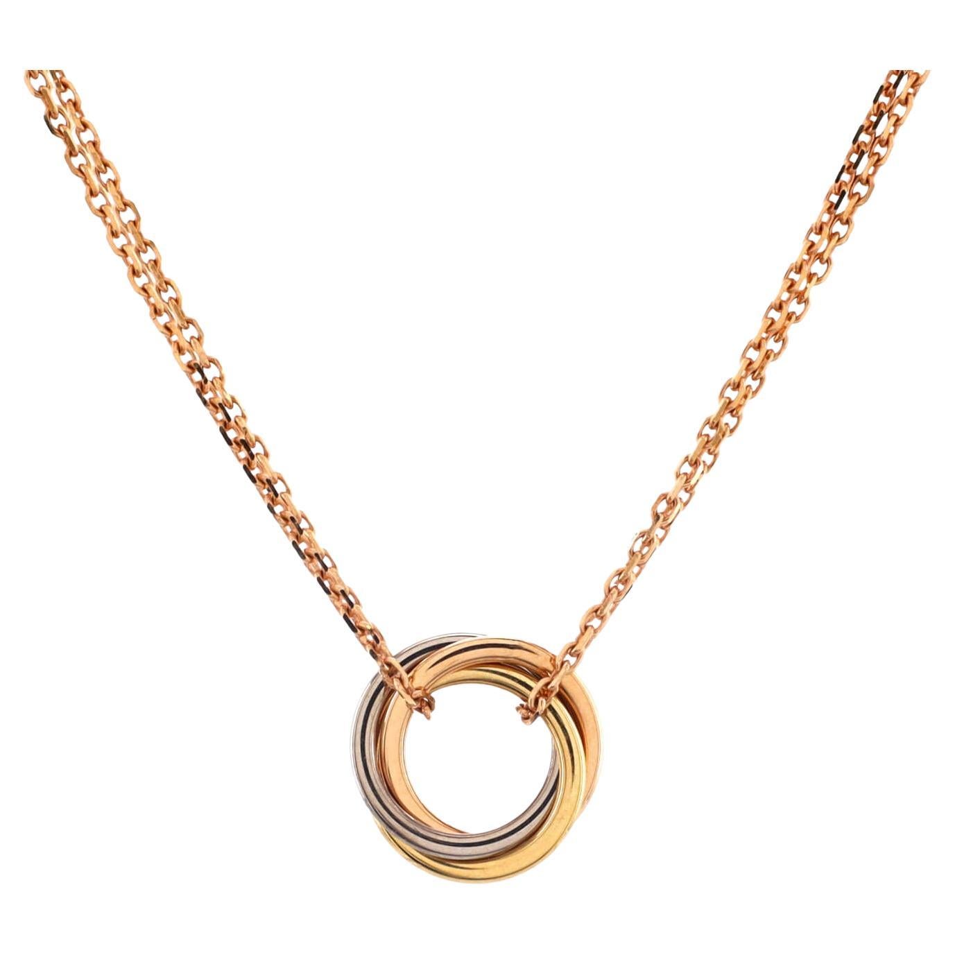 Cartier Double C "Penelope" Three-Row Choker 18K Yellow Gold Unworn For ...