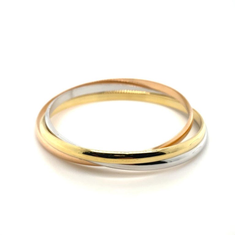 Cartier ‘Trinity de Cartier’ Three Bangle Bracelet For Sale at 1stDibs