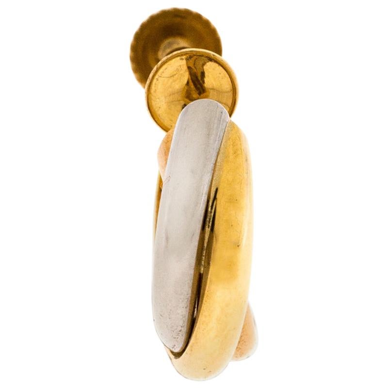Cartier Trinity de Cartier Three Tone 18K Gold Single Earring For Sale ...