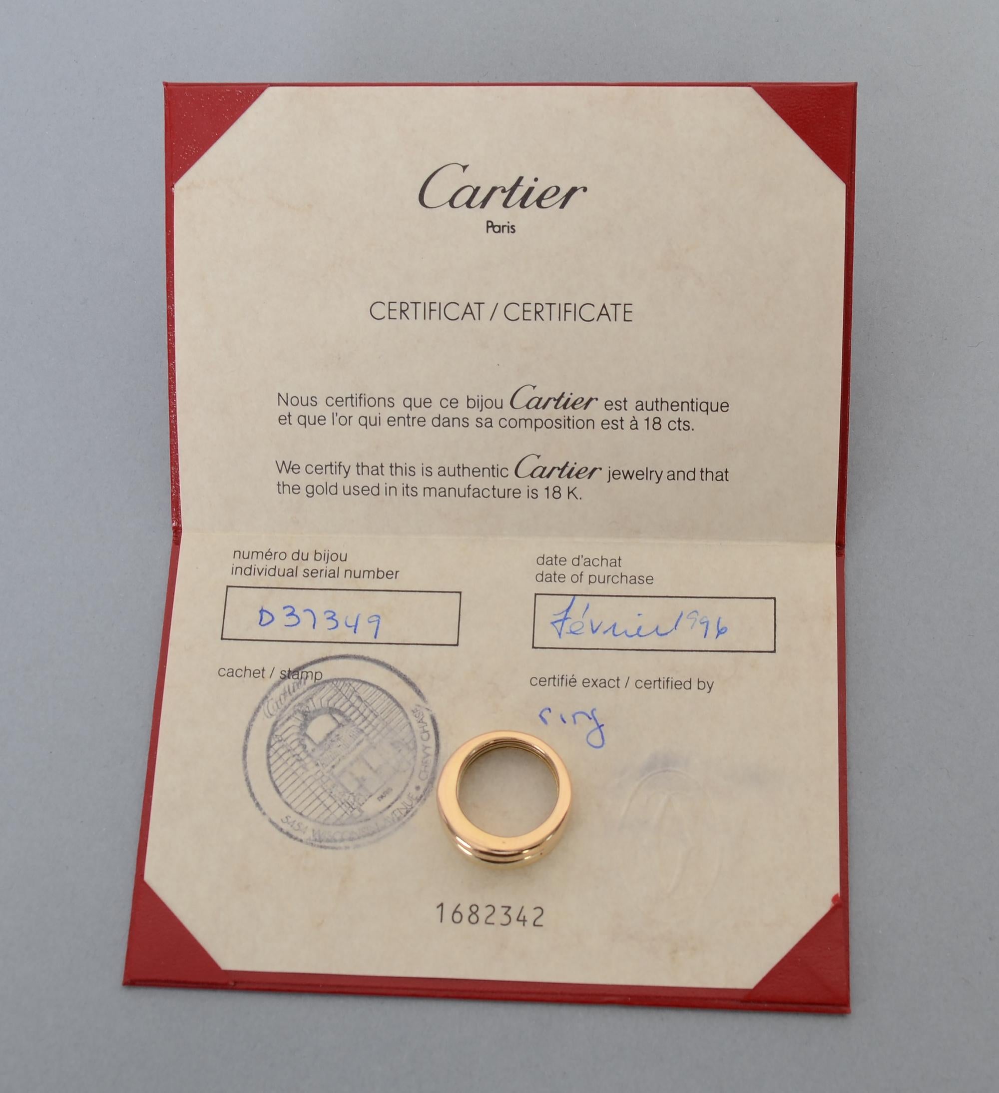 Cartier Trinity Gold Stacking Ring For Sale at 1stDibs | cartier stack ...