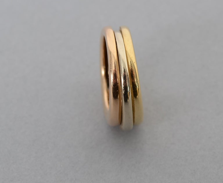 Cartier Trinity Gold Stacking Ring For Sale at 1stDibs | cartier stack rings