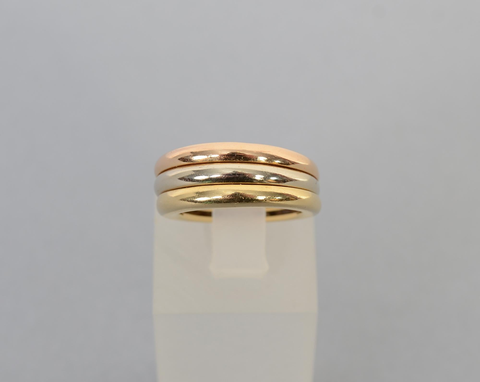 Cartier Trinity Gold Stacking Ring For Sale at 1stDibs | cartier stack ...