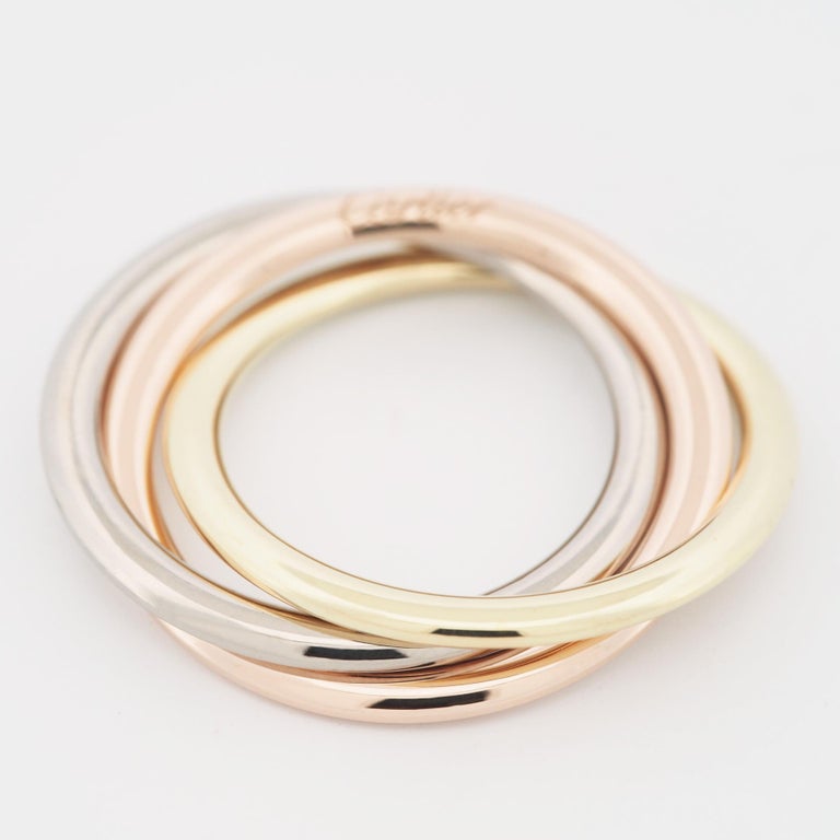 Cartier Trinity Pendant Necklace Tri Color Gold For Sale at 1stDibs