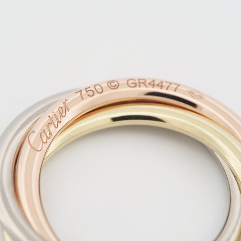 Cartier Trinity Pendant Necklace Tri Color Gold For Sale at 1stDibs