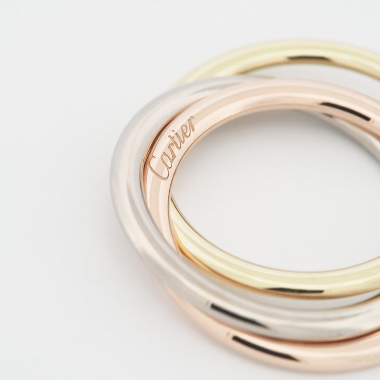 Cartier Trinity Pendant Necklace Tri Color Gold For Sale at 1stDibs