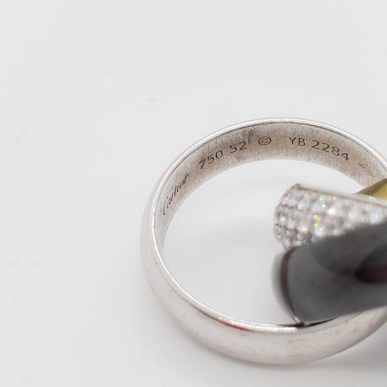 Cartier Trinity Ring Ceramic at 1stDibs