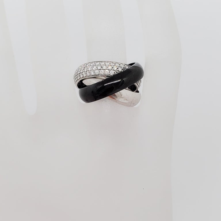 Cartier Trinity Ring Ceramic at 1stDibs