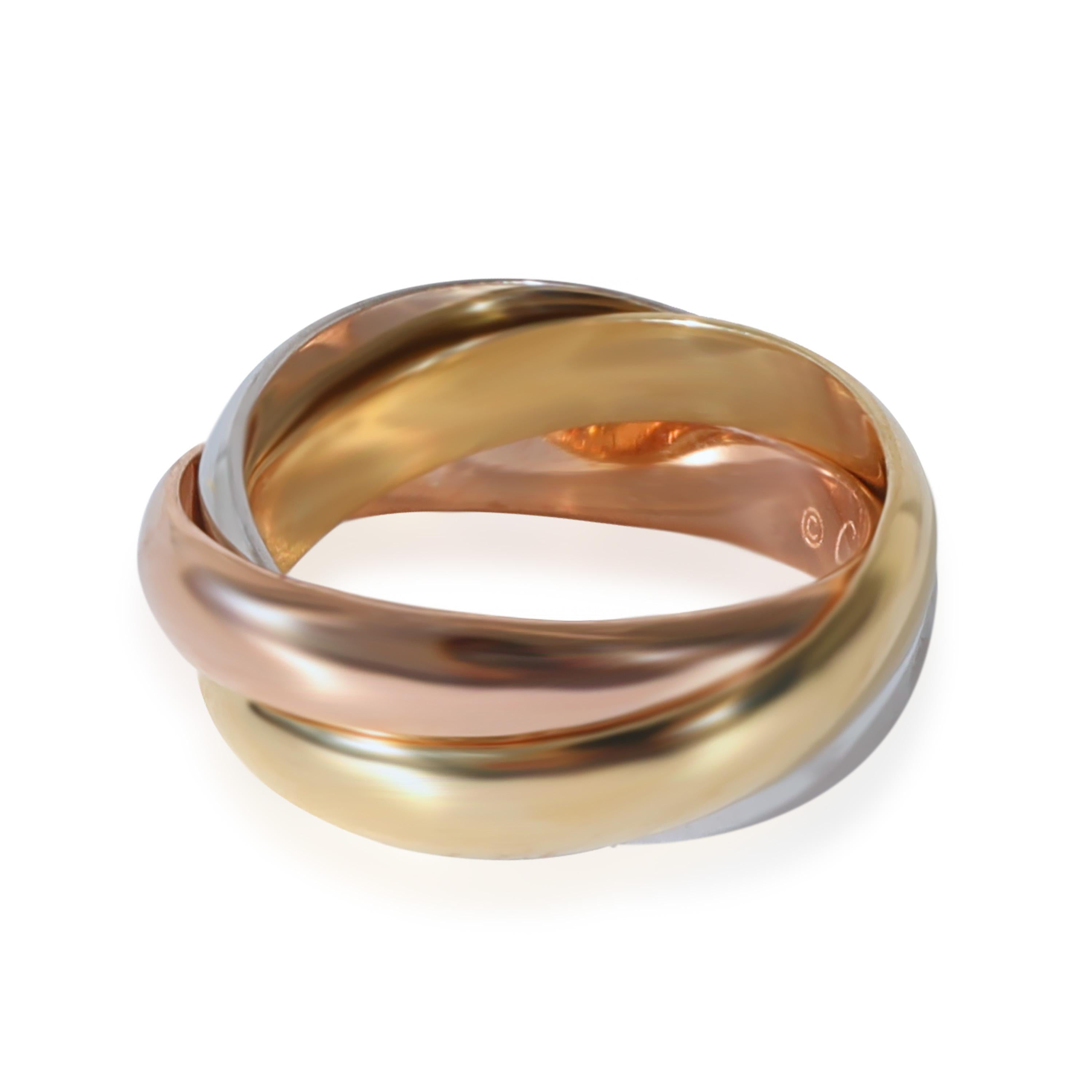 Cartier Trinity Ring in 18k 3 Tone Gold For Sale at 1stDibs | cartier 3 ...