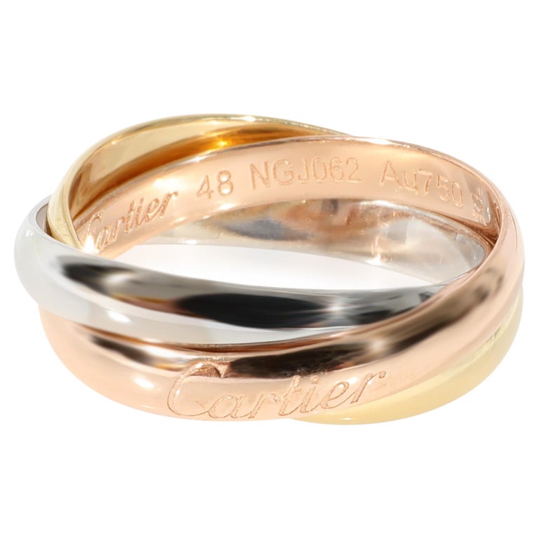 Cartier Bague Trinity en or 18 carats 3 tons En vente sur 1stDibs