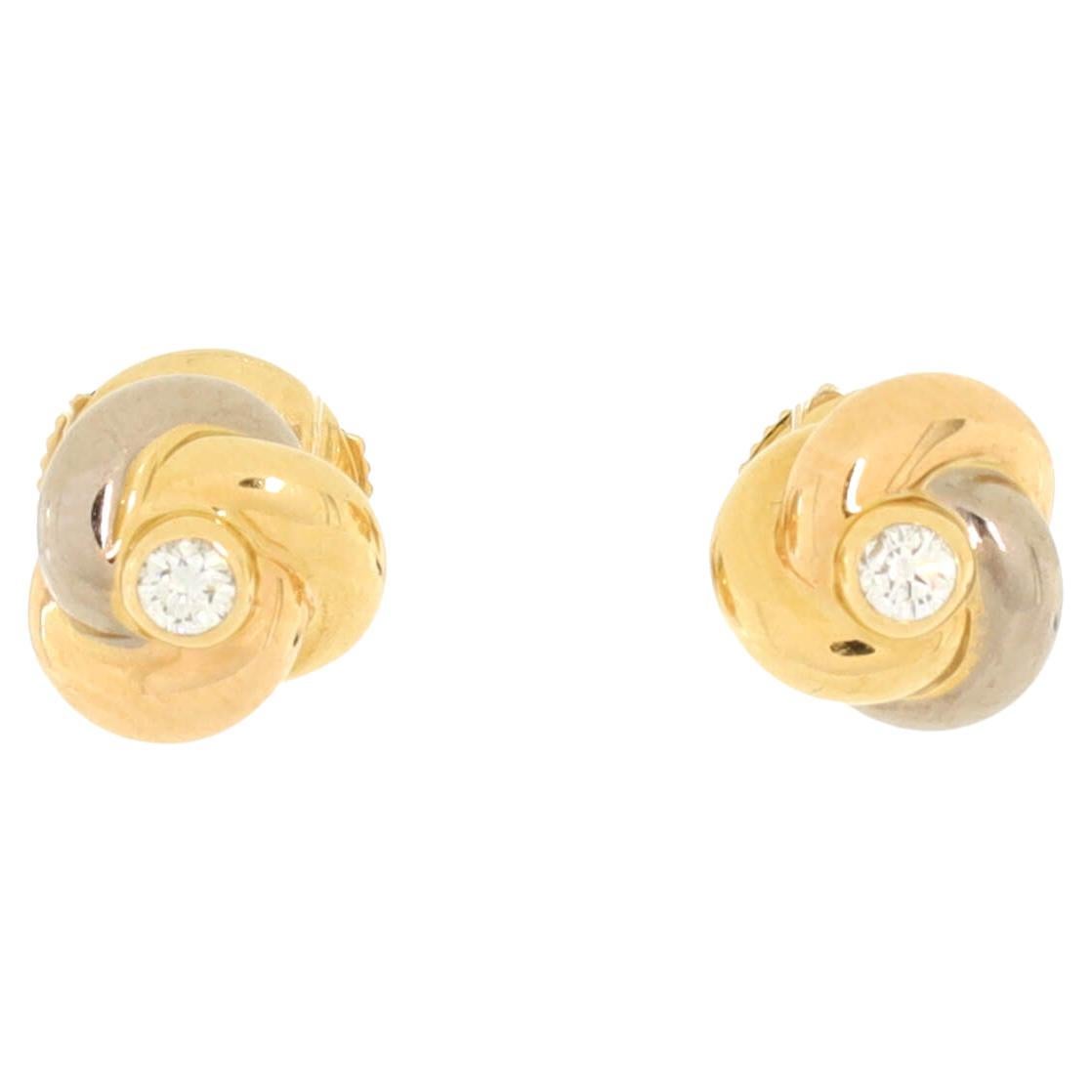 Cartier Trinity Tricolor Gold Knot Earrings at 1stDibs | cartier ...