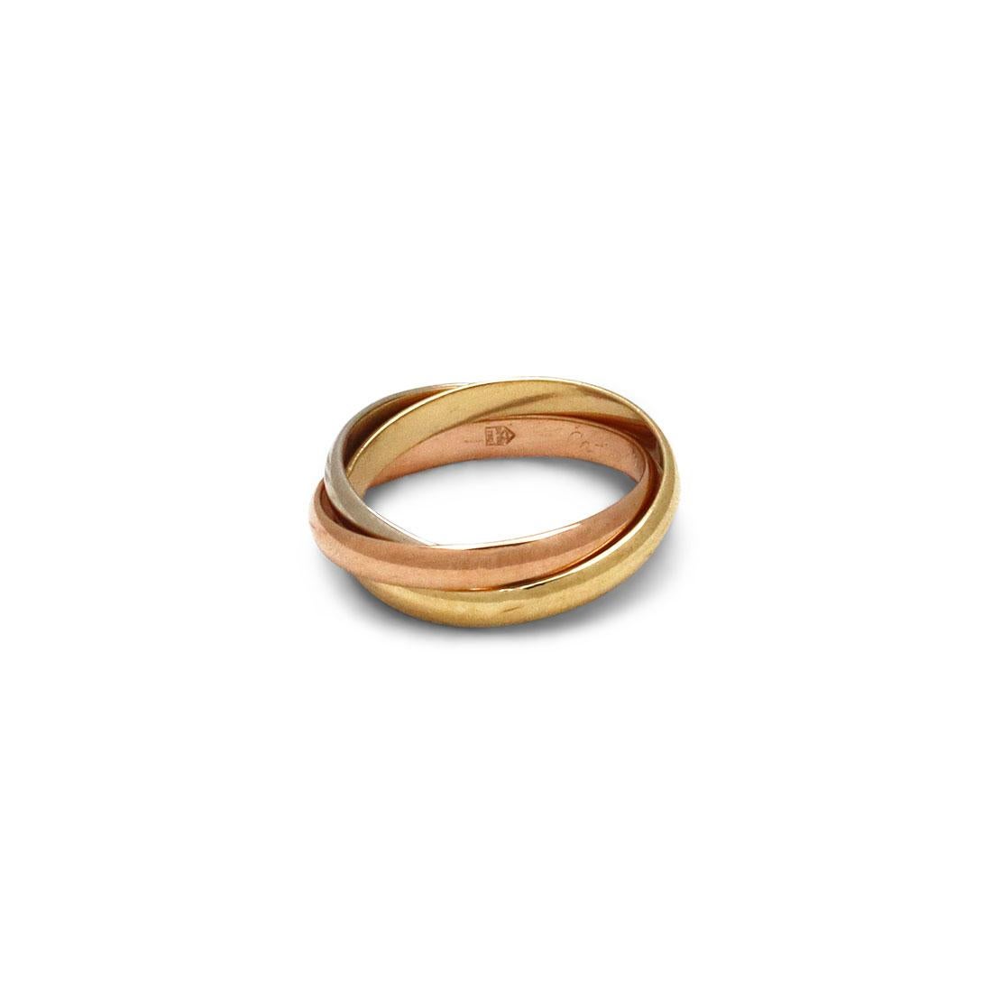 Cartier Trinity Tri-Color Gold Ring at 1stDibs | cartier tri color ring ...