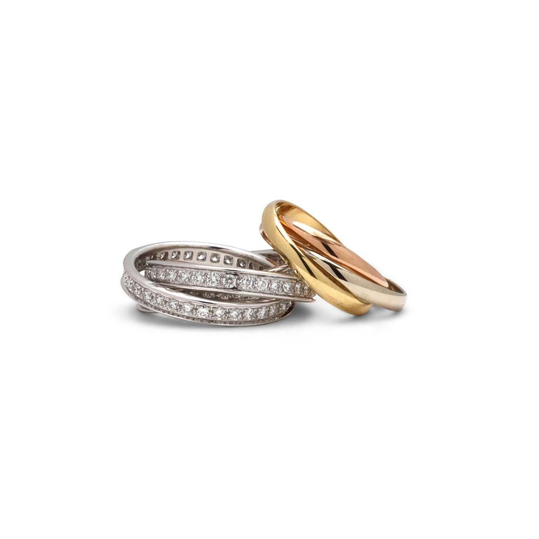 Cartier Trinity Tri-Color Gold Ring at 1stDibs | cartier tri color ring ...