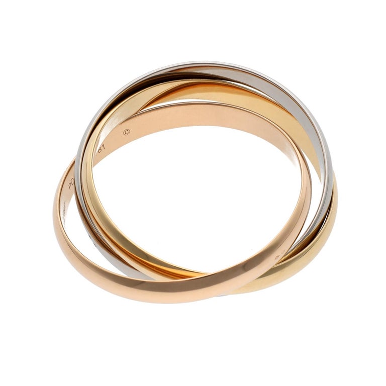 Cartier Trinity Yellow Red White Gold Bracelet For Sale at 1stDibs