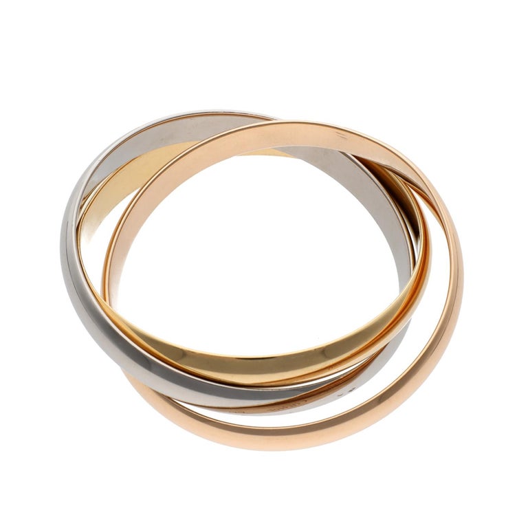 Cartier Trinity Yellow Red White Gold Bracelet For Sale at 1stDibs