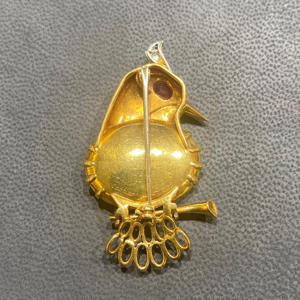 Cartier Turquoise and Diamond Bird Brooch For Sale at 1stDibs | bird ...