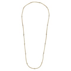 Cartier Two Color Gold Chain Necklace For Sale at 1stDibs