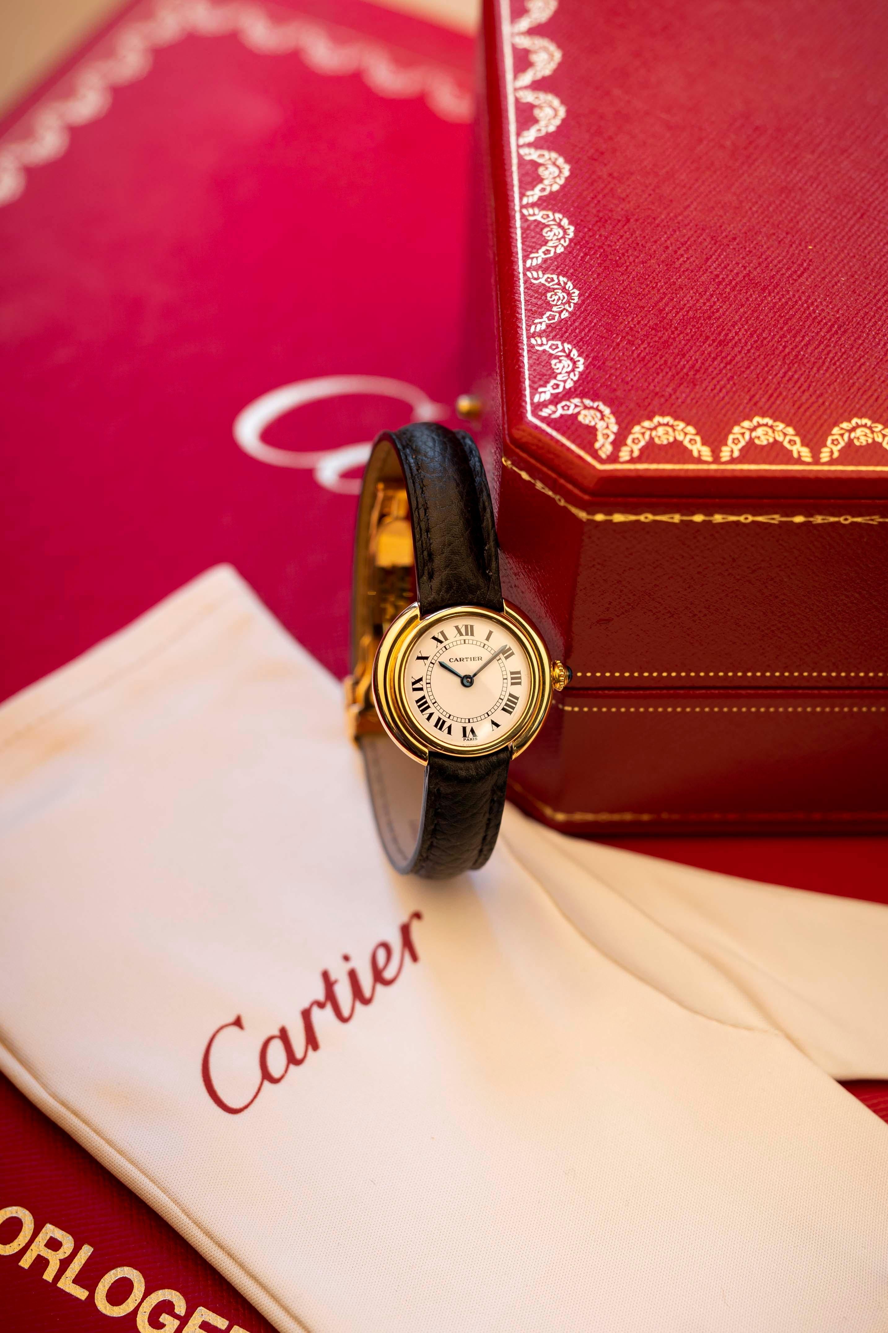 Cartier Vendome PM Paris Dial For Sale at 1stDibs