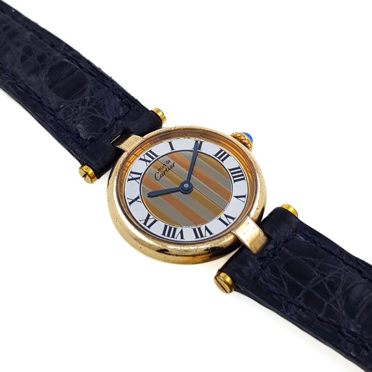 Cartier Vendome Trinity Must de Cartier VLC 1980 Railroad and 3 Ors ...