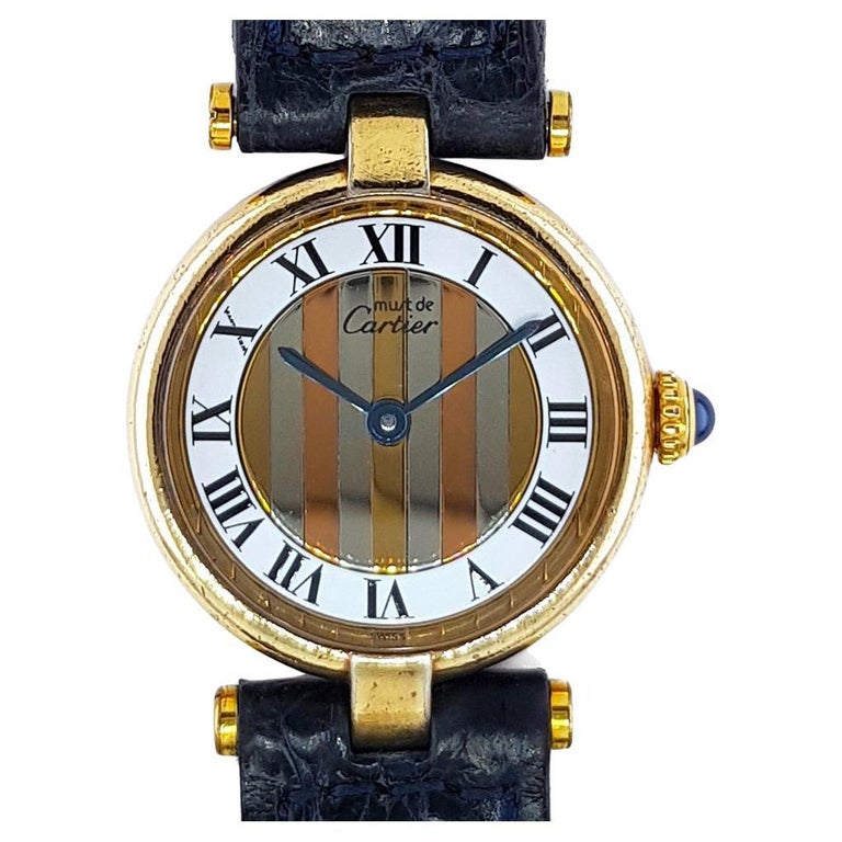 Cartier Vendome Trinity Must de Cartier VLC 1980 Railroad and 3 Ors ...
