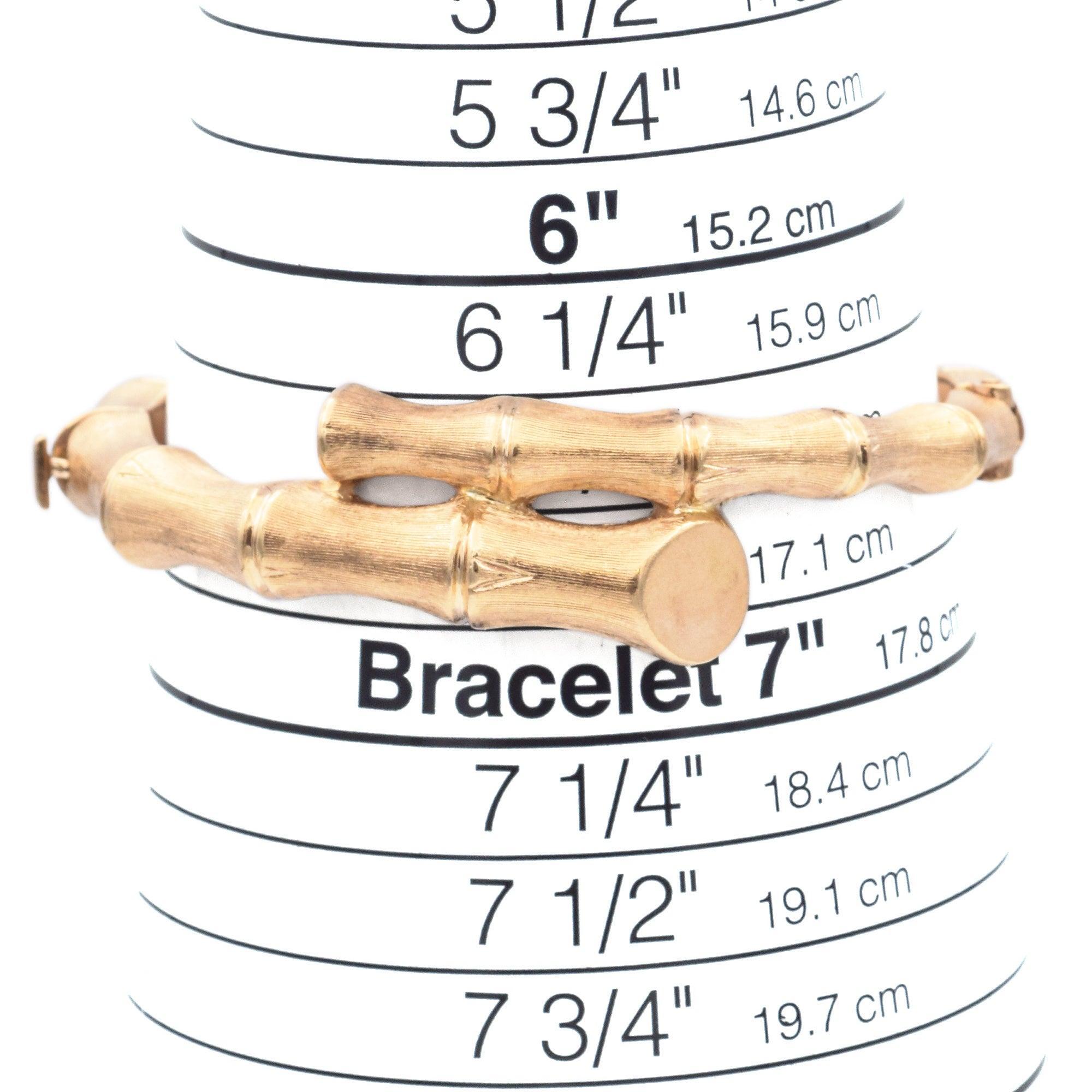 Cartier Vintage 14K Yellow Gold Bamboo Hinged Bangle Bracelet For Sale at 1stDibs