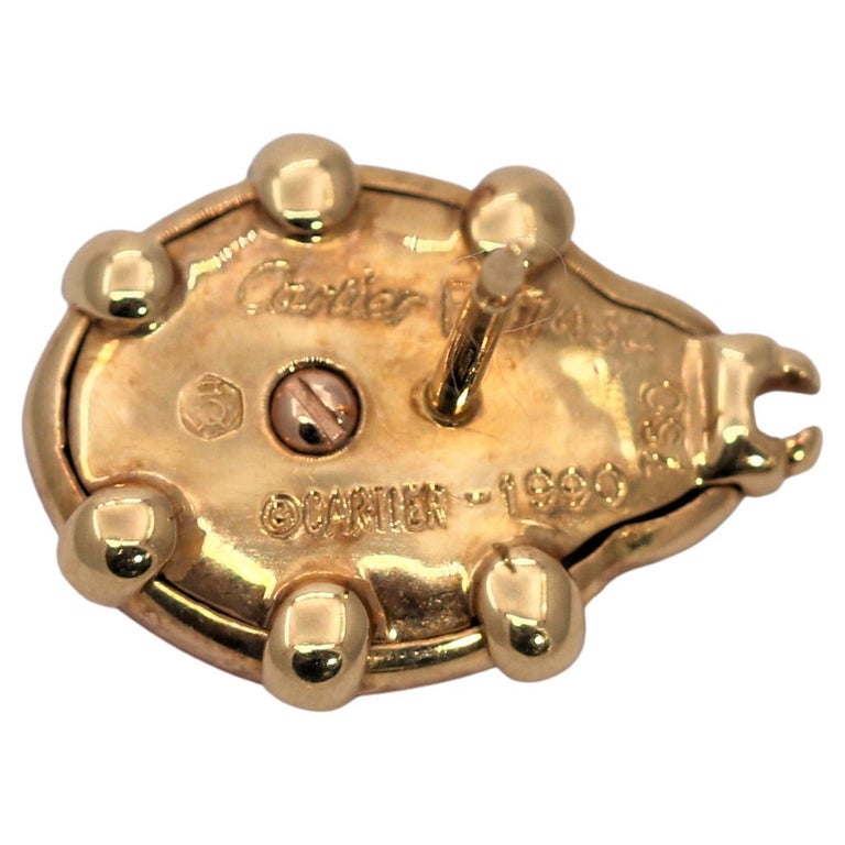 Cartier Vintage 18K Gold and Enamel Lady Bug Lapel Pin at 1stDibs
