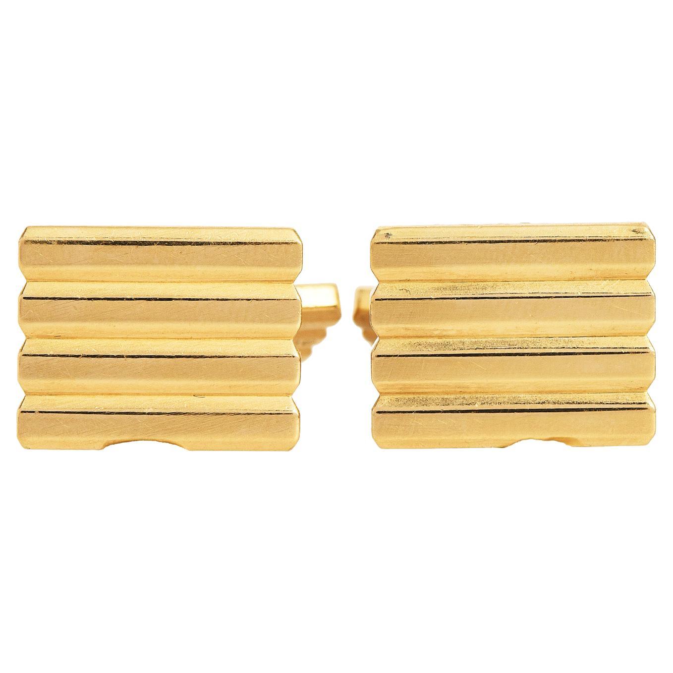 Cartier Yellow Gold Quarter Ounce Bar Cufflinks at 1stDibs | gold bar ...