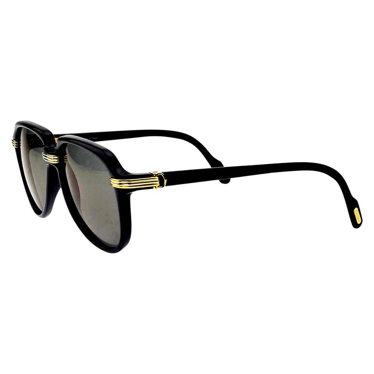 Cartier Vintage Black Vitesse Sunglasses For Sale at 1stDibs | drake ...