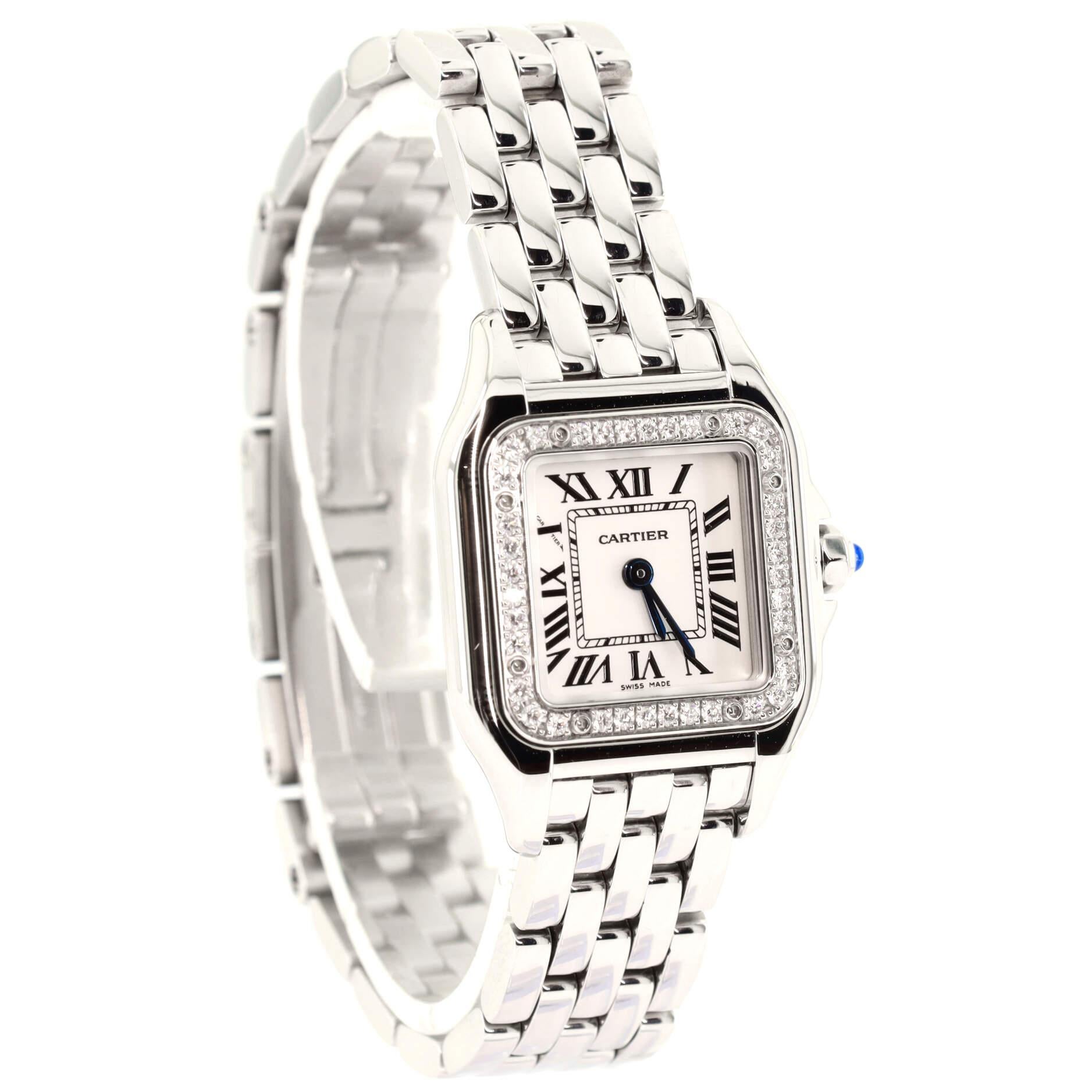Cartier Vintage Panthere De Cartier Quartz Watch White Gold with ...
